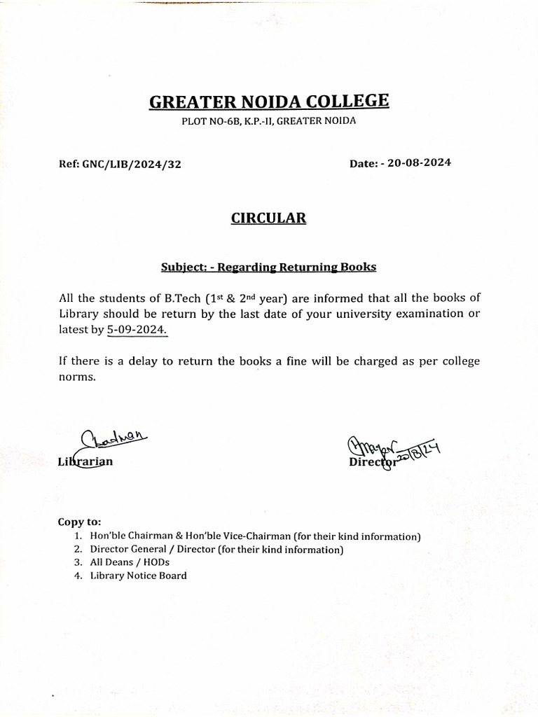 Library Circular | PDF