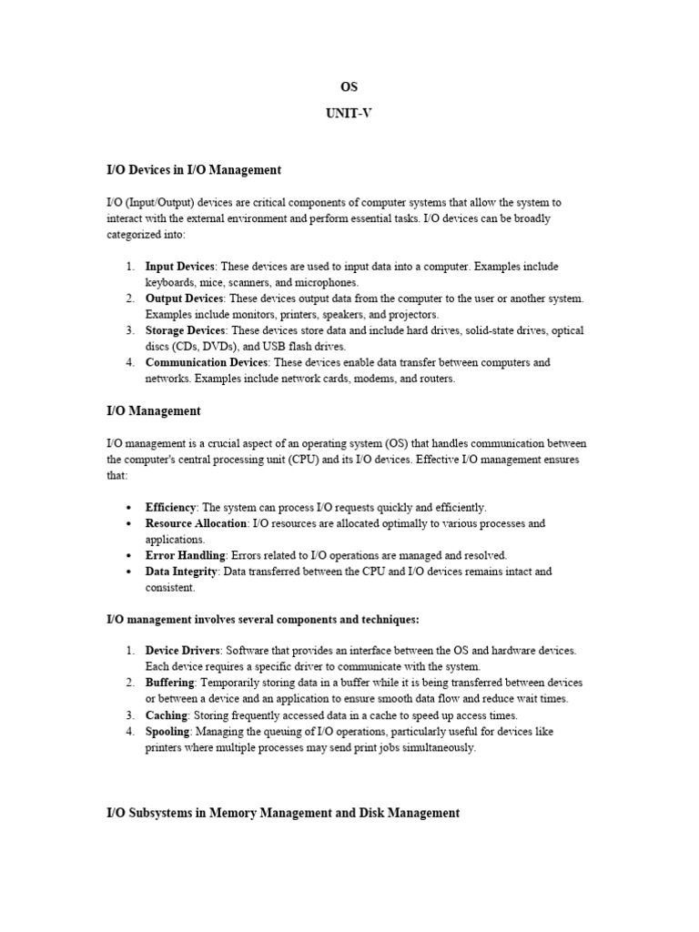 Os Unit V Pdf 