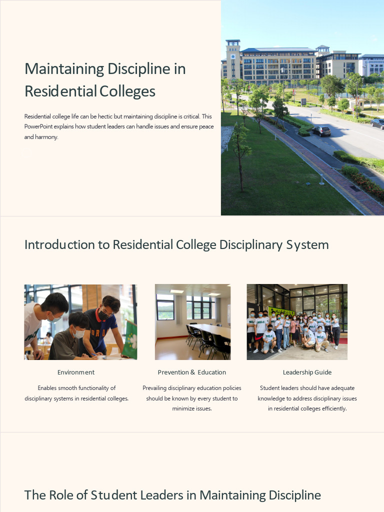College Disciplinary PPT 2024 | PDF