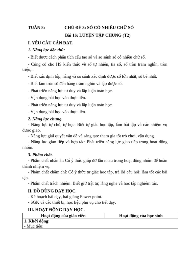 TUẦN 8 - TOÁN 4 KNTT | PDF