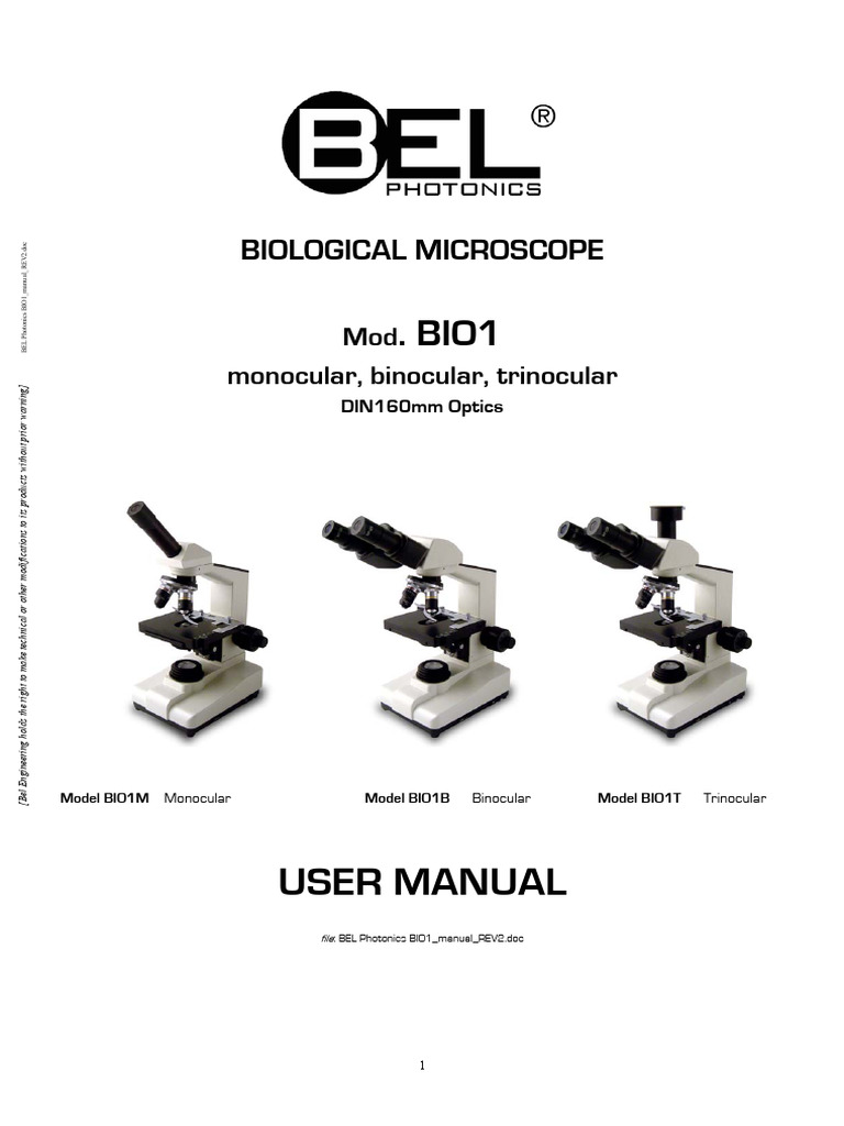 BEL-Photonics-BIO1 Manual REV2 | PDF