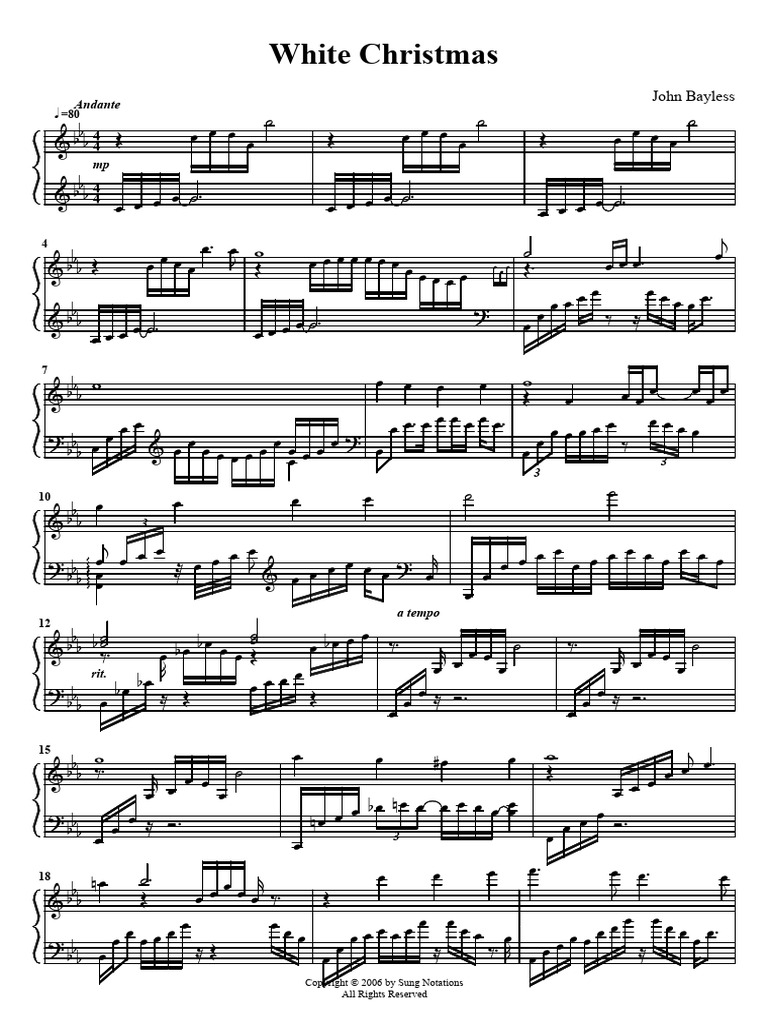 John Bayless White Christmas | PDF