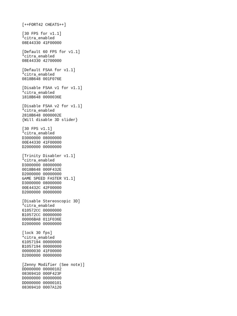 Cheat Kode ps2 v.2 | PDF