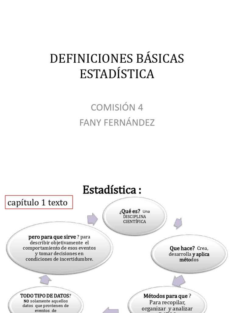 Definiciones Básicas Estadística | PDF | Nivel de medida | Science