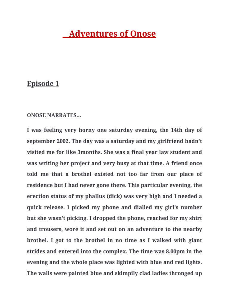 Adventures of Onose | PDF