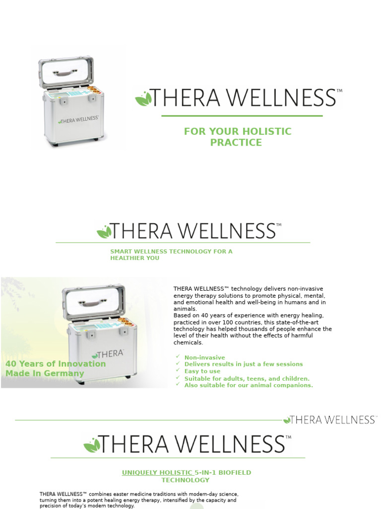 THERA WELLNESS Introduction NV | PDF