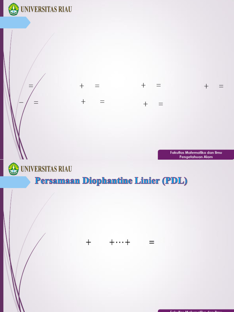 Pertemuan 9 PTB Persamaan Diophantine Linier | PDF