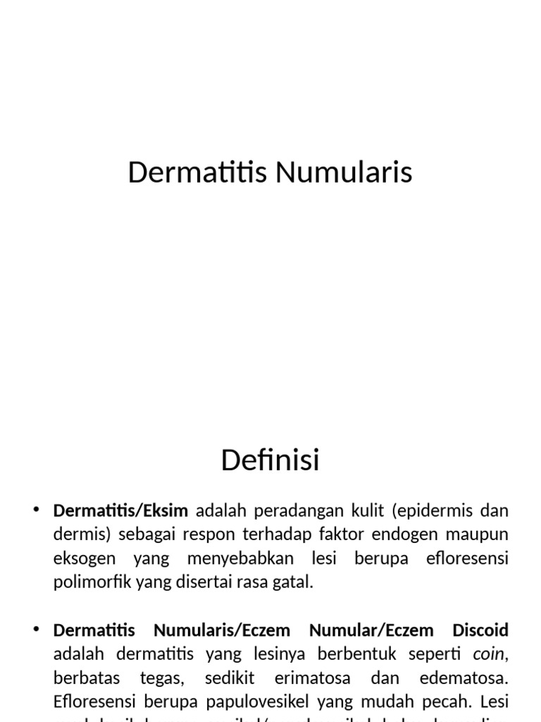 Dermatitis Nummularis Defek | PDF
