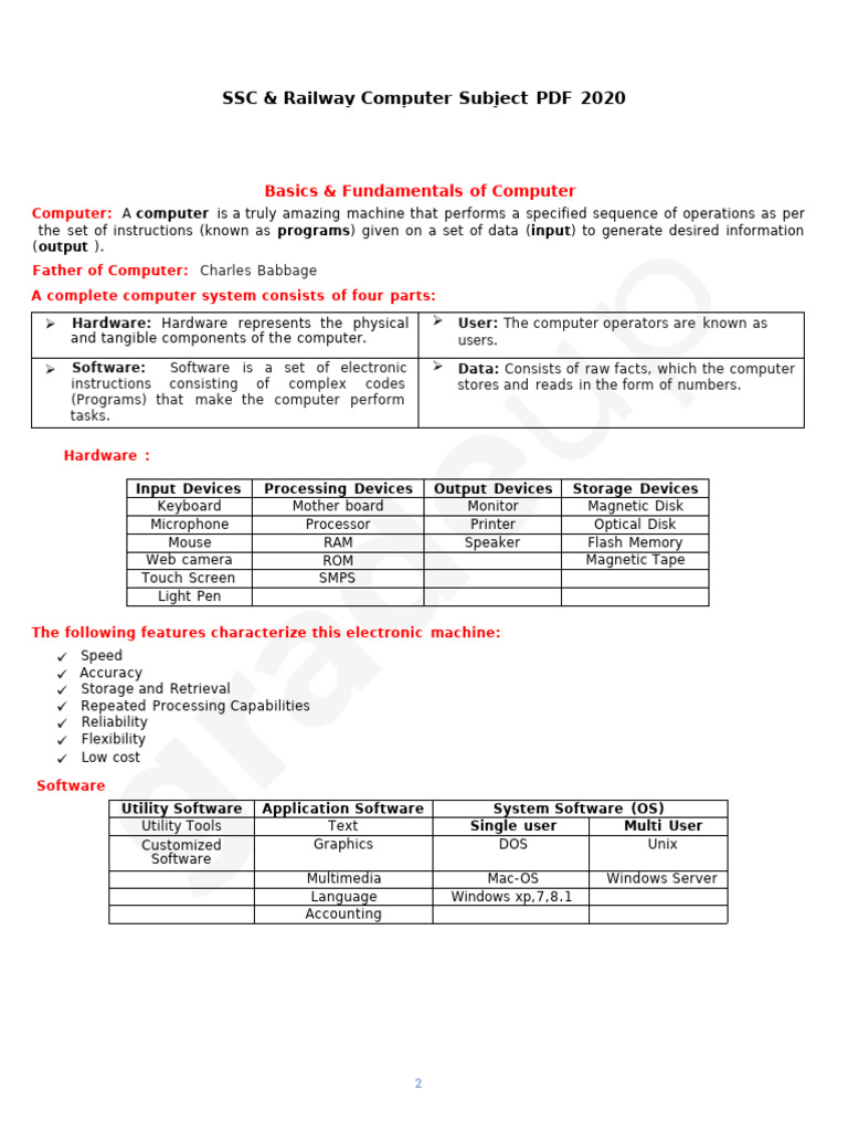 Computer Notes | PDF