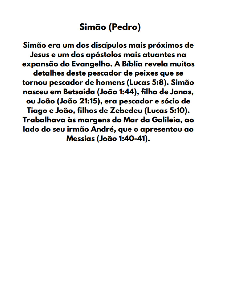 Discípulo de Jesus Pedro | PDF