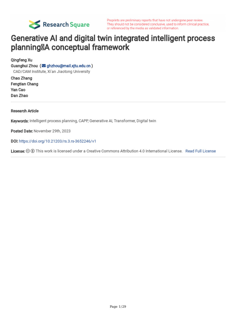 Generative AI and Digital Twin Integrated Intellig | PDF