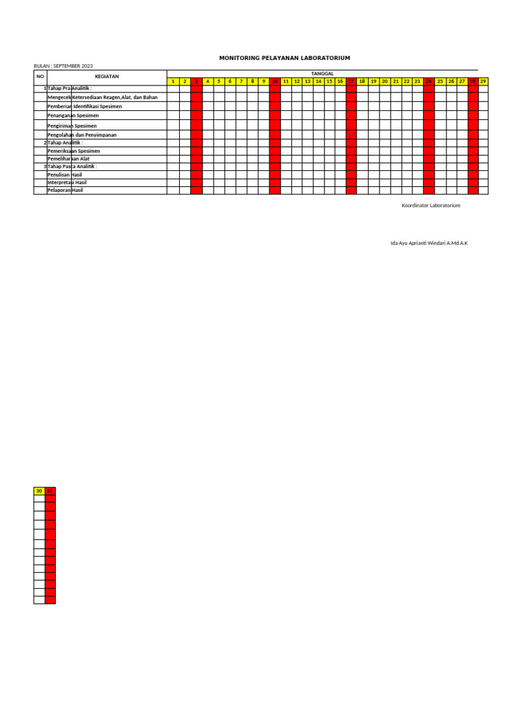 Bukti Pelaksanaan Pmi | PDF