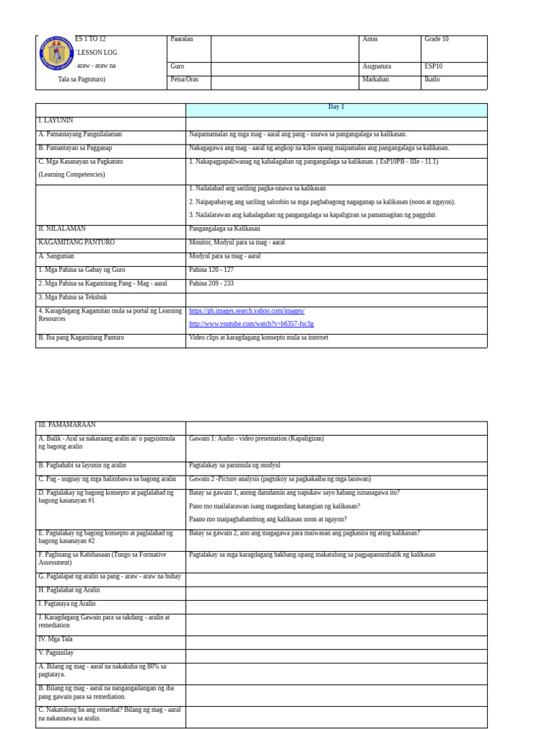G10 Dll-Modyul 11 | PDF