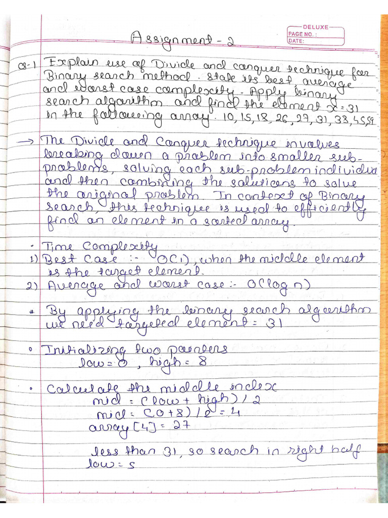 DAA Assignment 2 | PDF