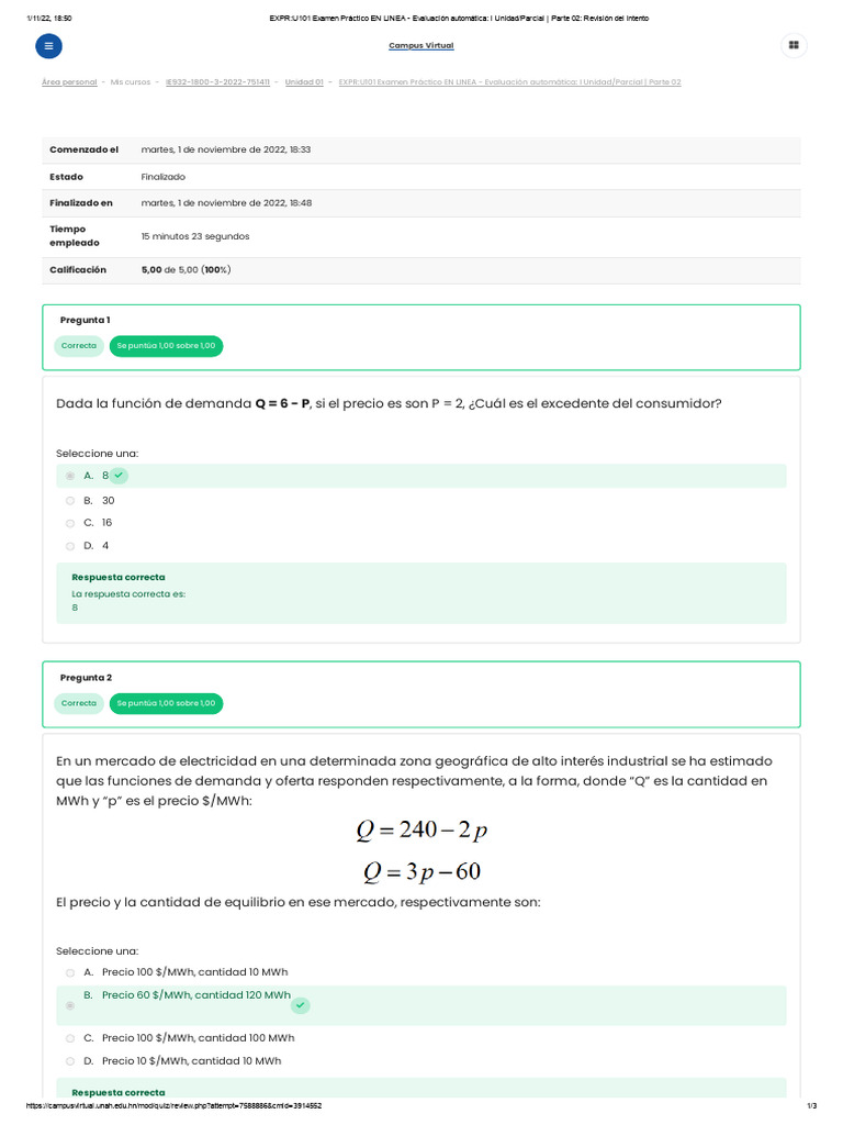 EXPR - U101 Examen Práctico EN LINEA - Evaluación Automática - I Unidad - Parcial - Parte 02 ...