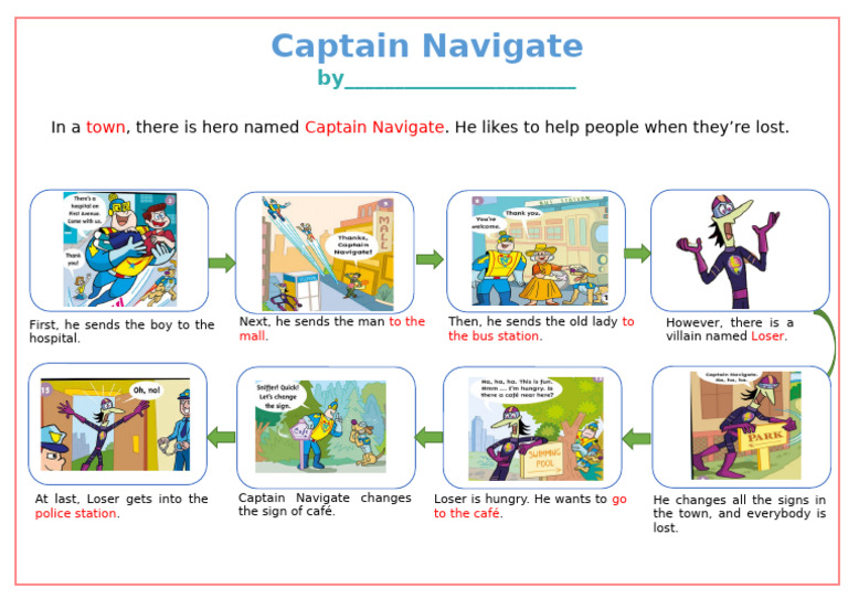 Captain Navigate-Retelling Structure (Complete) | PDF