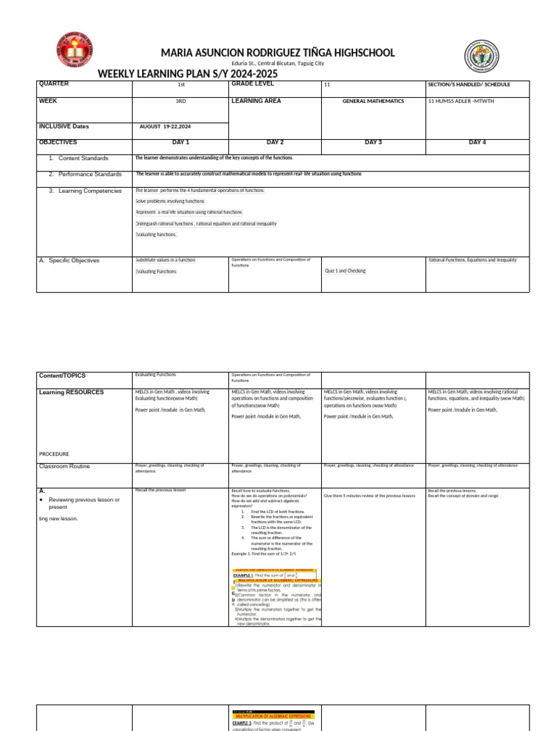 DLL Gen Math | PDF