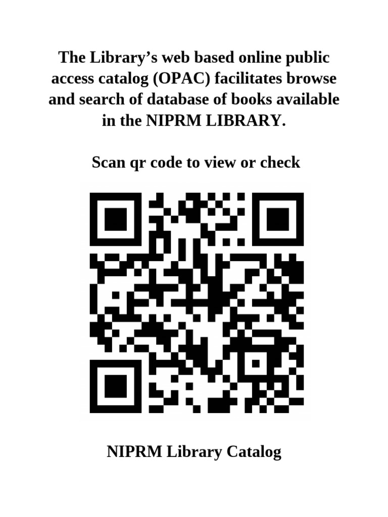 The Library QR Code | PDF