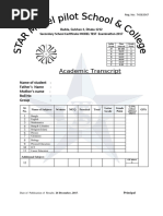 SSC Academic Transcript 2023 | PDF