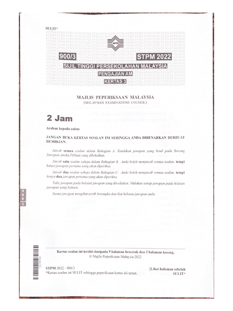 Soalan PA 9003 2022 (1) | PDF