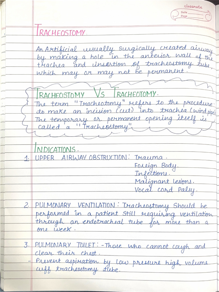 Tracheostomy PTS | PDF