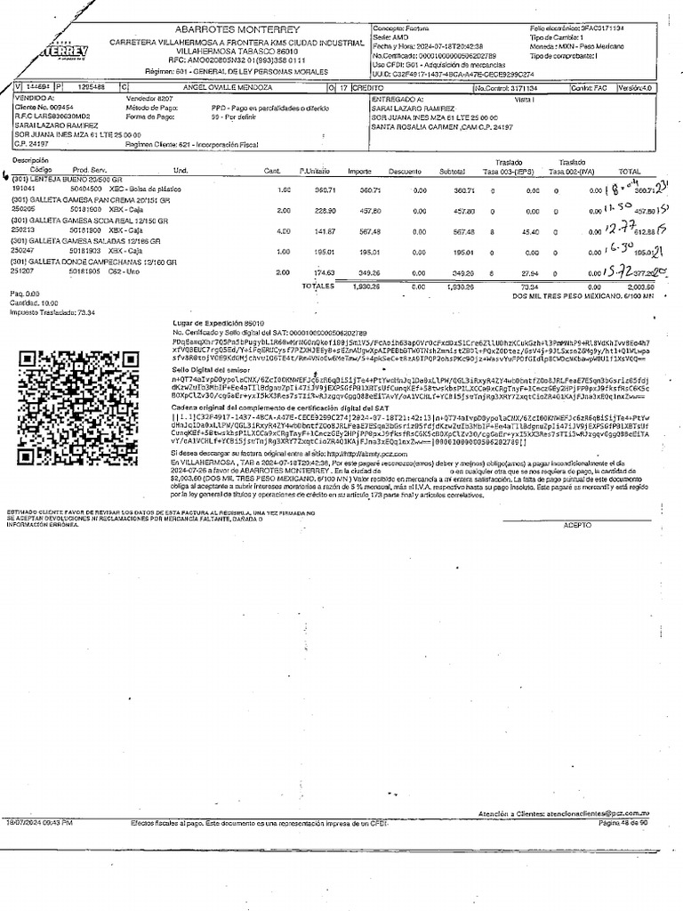 tickets vale confia042 | PDF
