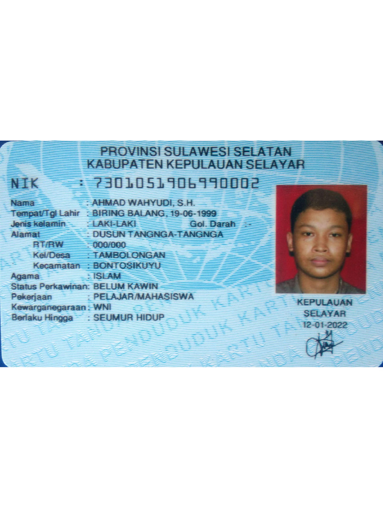 Ahmad Wahyudi-KTP | PDF