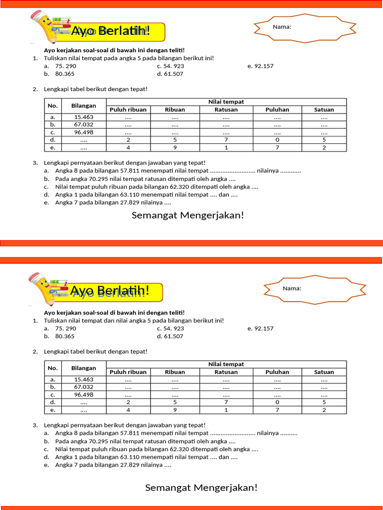 AYO BERLATIH 1 MATEMATIKA | PDF AYO BERLATIH 1 MATEMATIKA | PDF