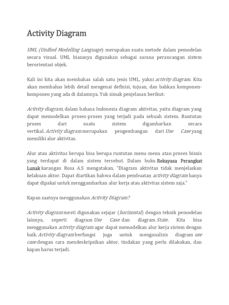 Uml Activity Diagram | PDF