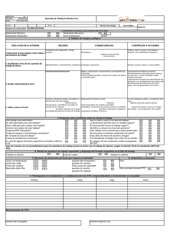 Ats Recibir Material Actualizado | PDF