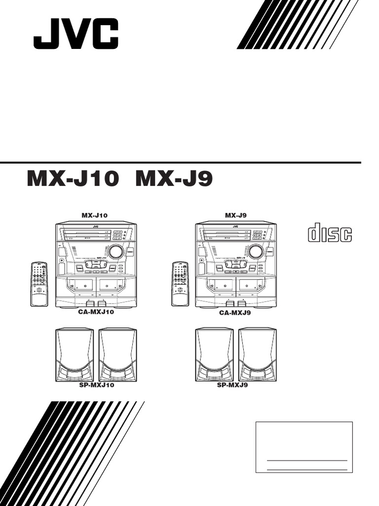 Manual JVC MX-J10 | PDF