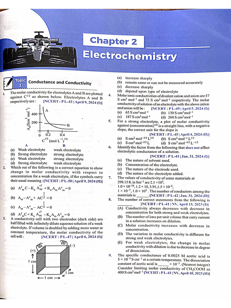 Electrochemistry | PDF