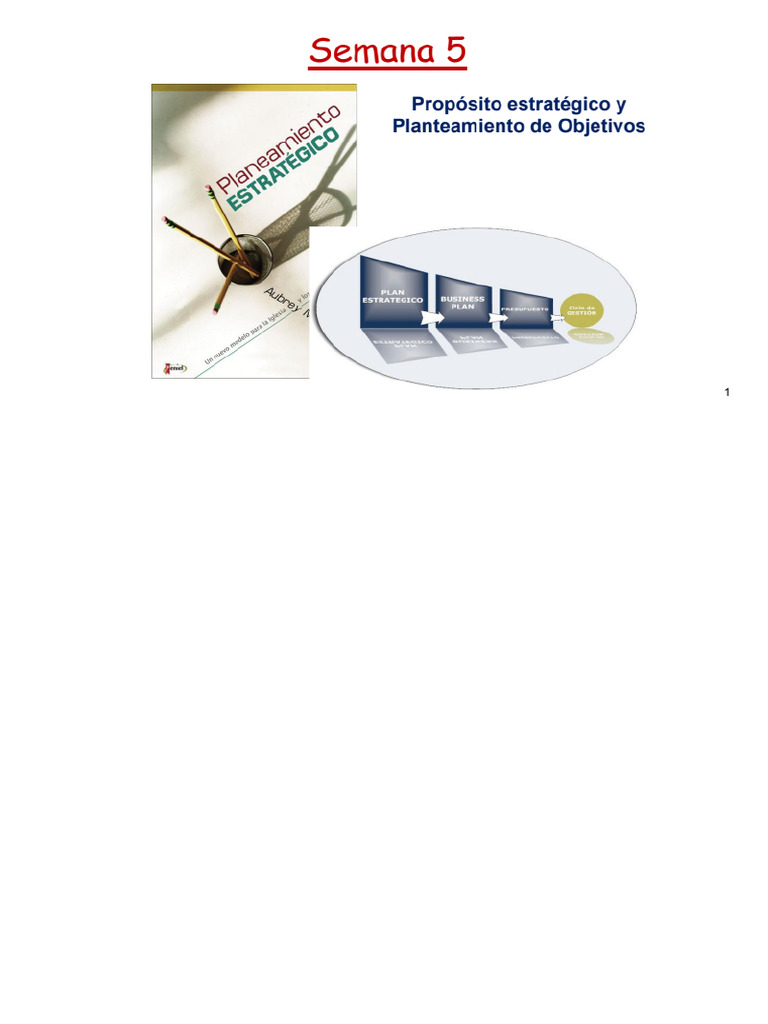 Planeamiento Semana 05 | PDF
