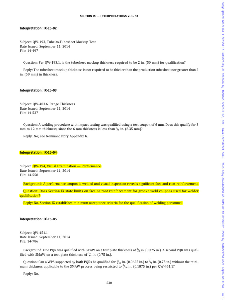 ASME NOTES - Part61 | PDF