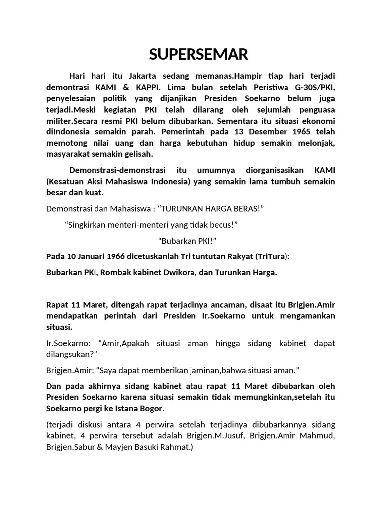 SUPERSEMAR by Surya | PDF