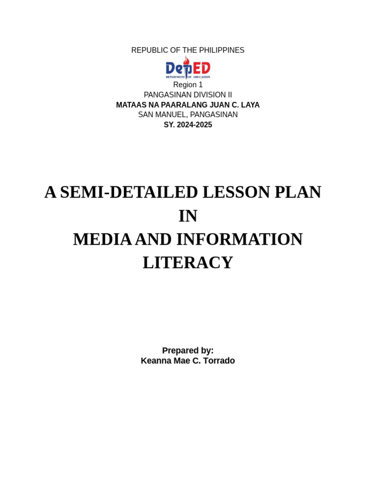 Cover Page SDLP | PDF