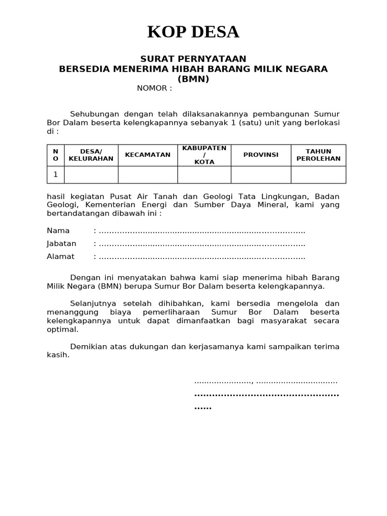Form SKMH Desa | PDF