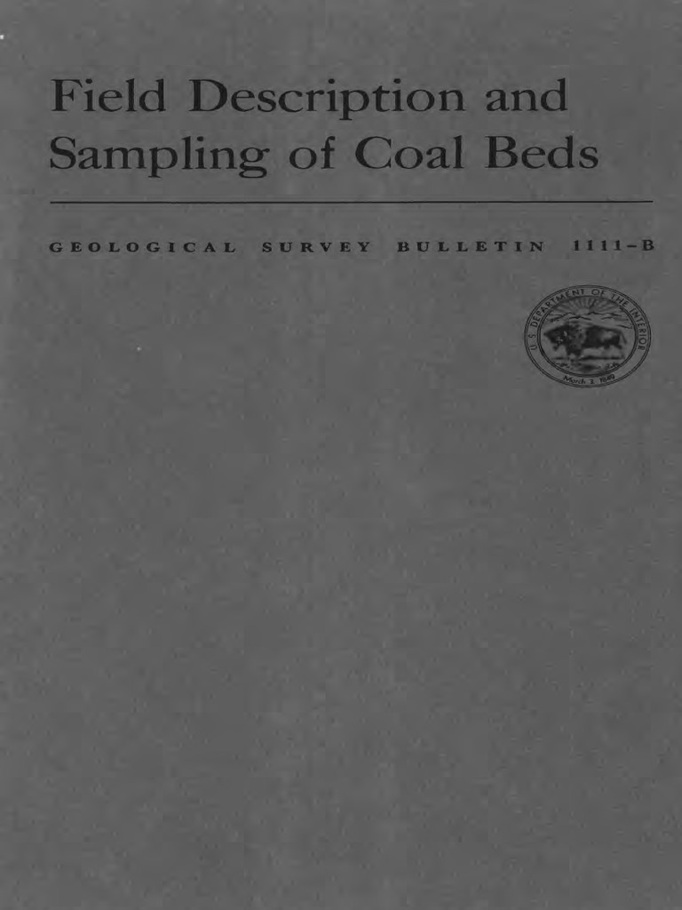 Field Description and Sampling of Coal Beds | PDF