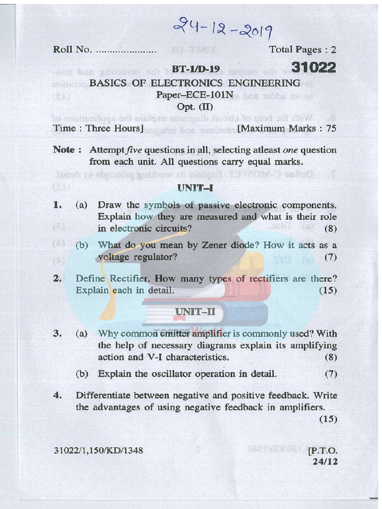 Bee 2019 Kuk Cse | PDF Bee 2019 Kuk Cse | PDF