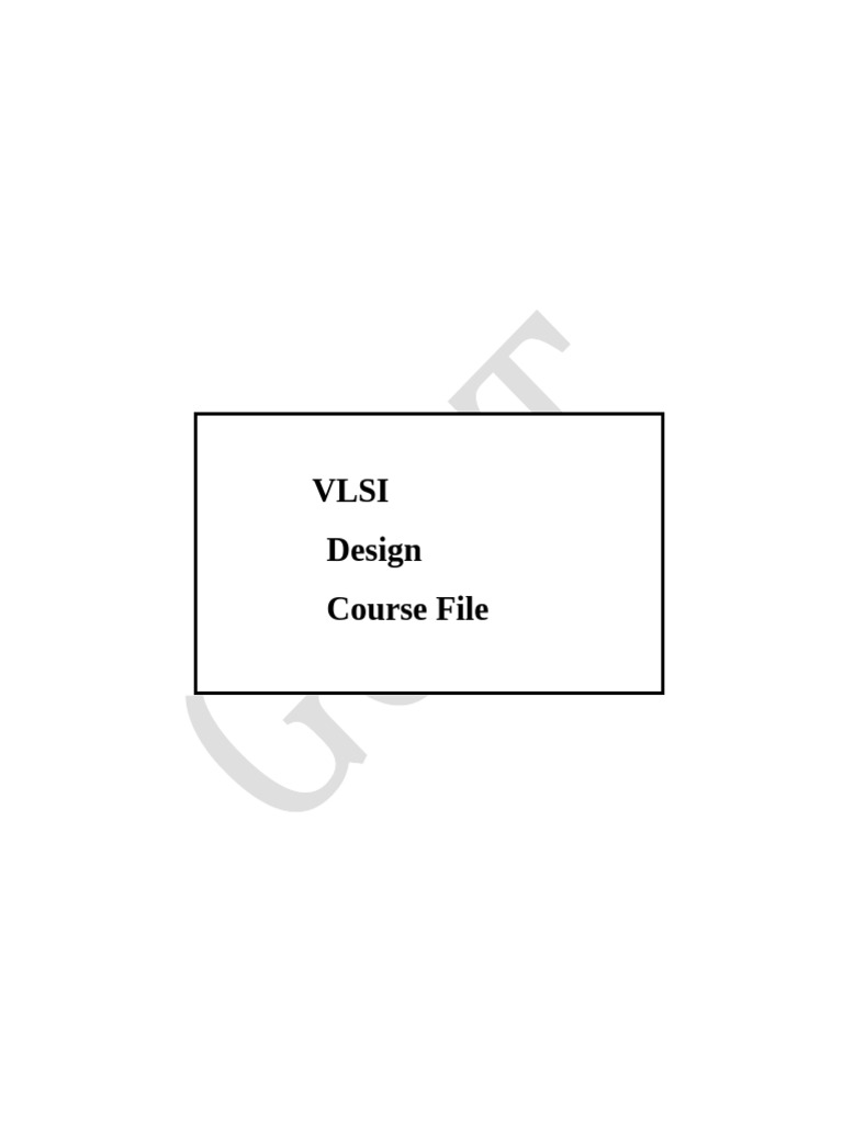 Vlsi Design | PDF