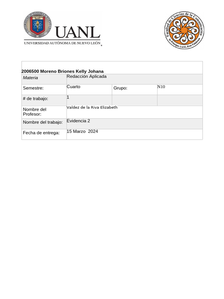 Moreno Briones Evidencia2 | PDF