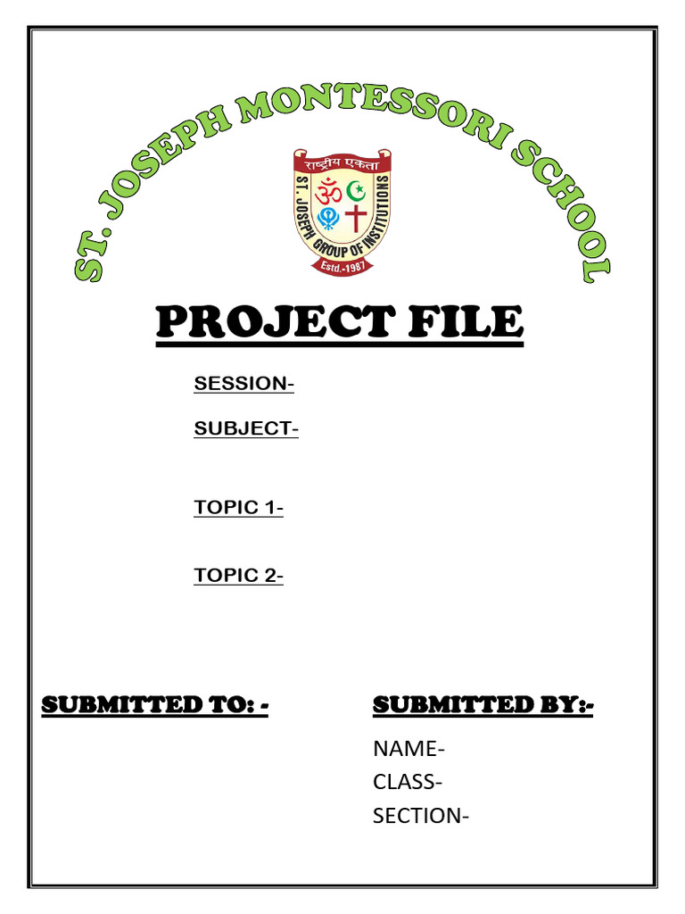 Student Project File Template | PDF