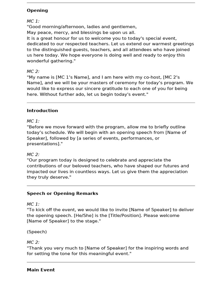 Opening MC | PDF