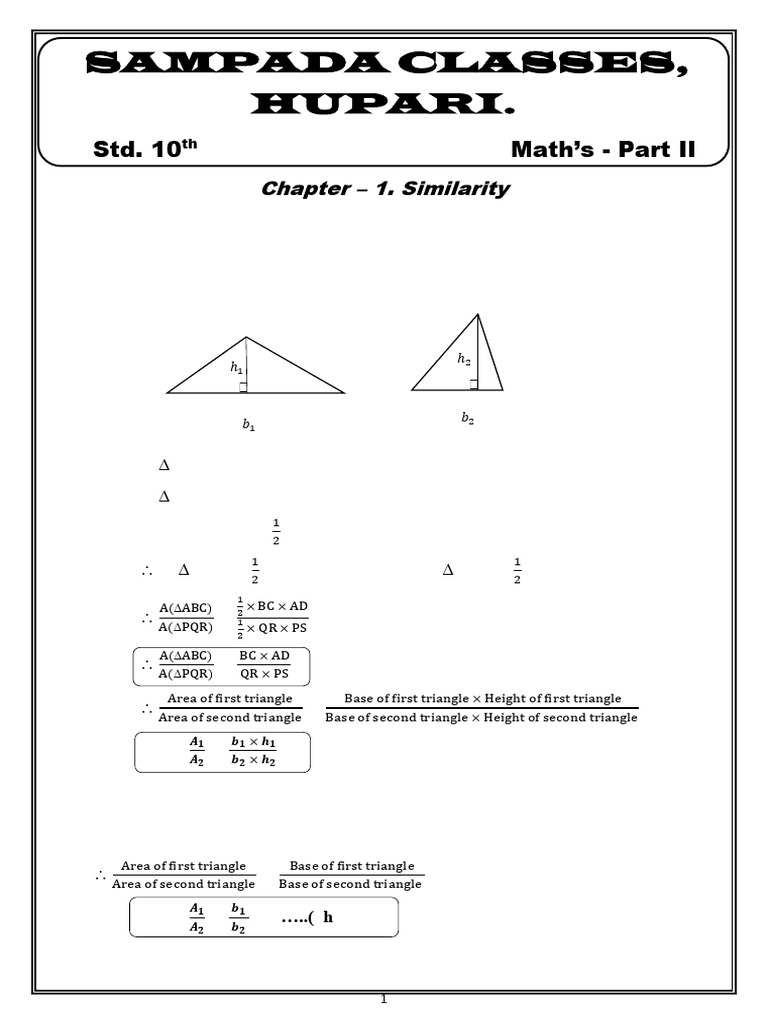 Math 2 Semi IMP Notes PDF All Chapter Notes | PDF