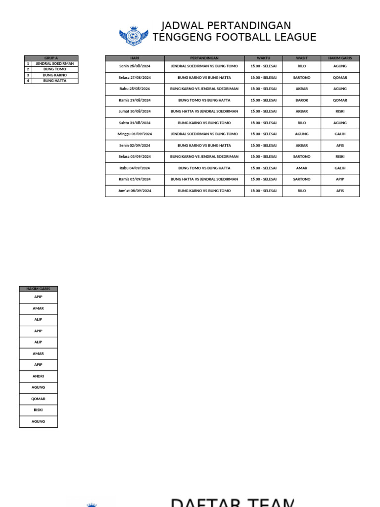 JADWAL | PDF