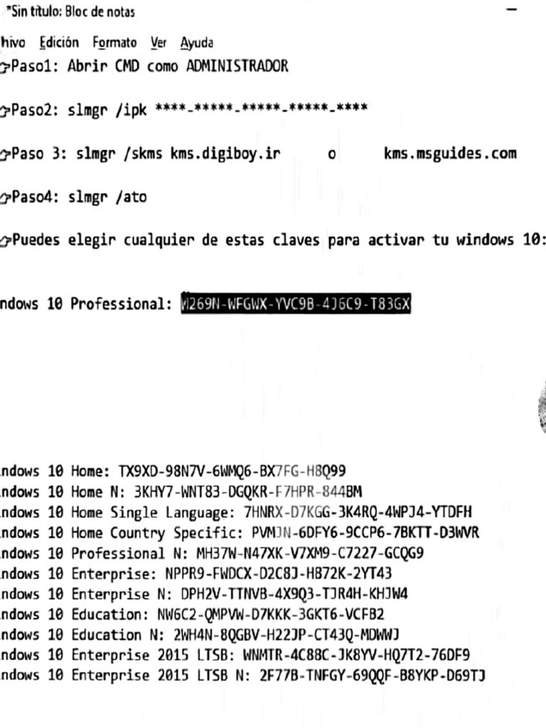 Activar Windows 10 | PDF