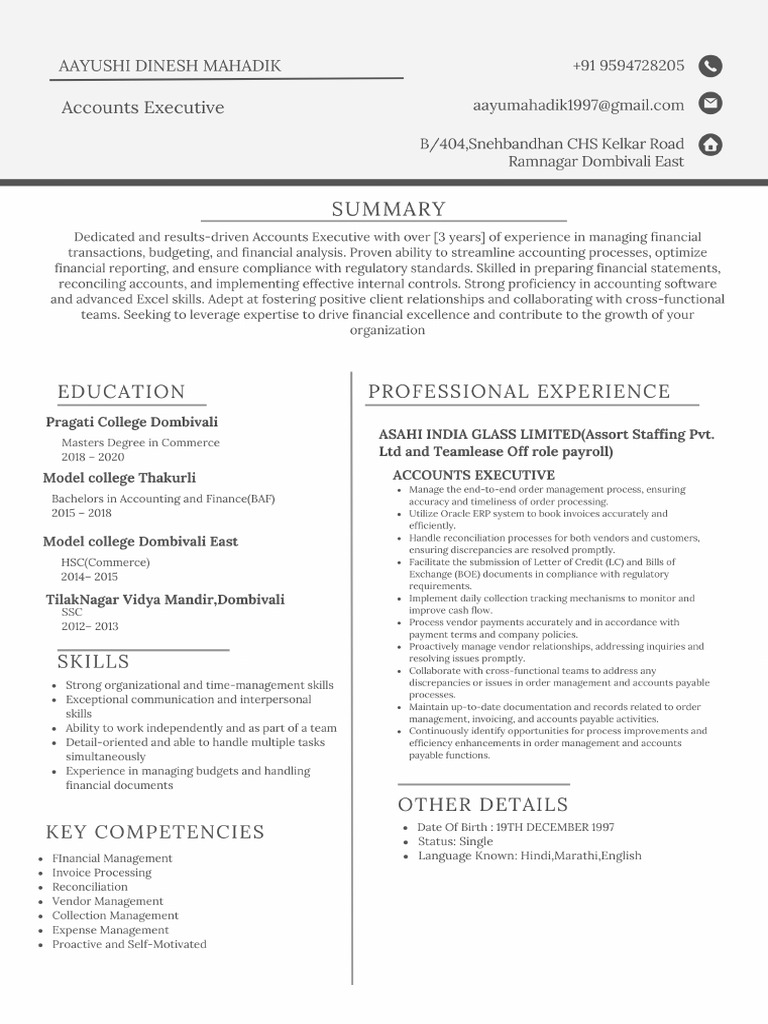 Aayushi Mahadik Resume 05.06.2024 | PDF