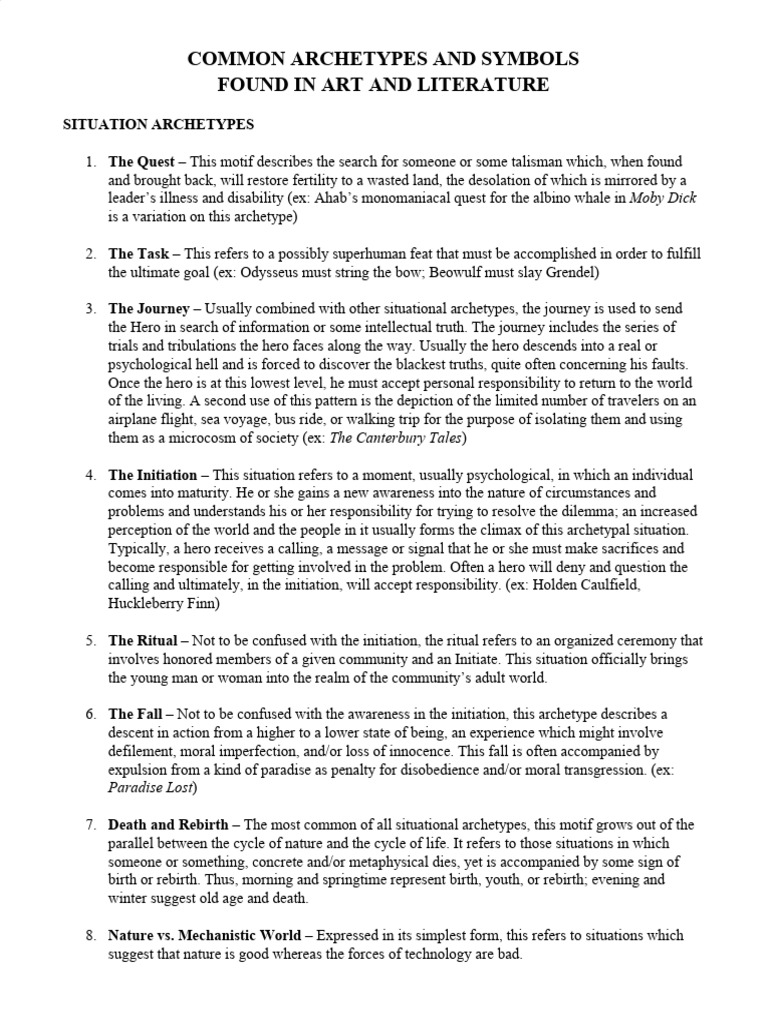 Archetypes and Symbols | PDF