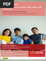 ABSLI Nishchit Aayush Plan Details | PDF | Insurance | Life Insurance