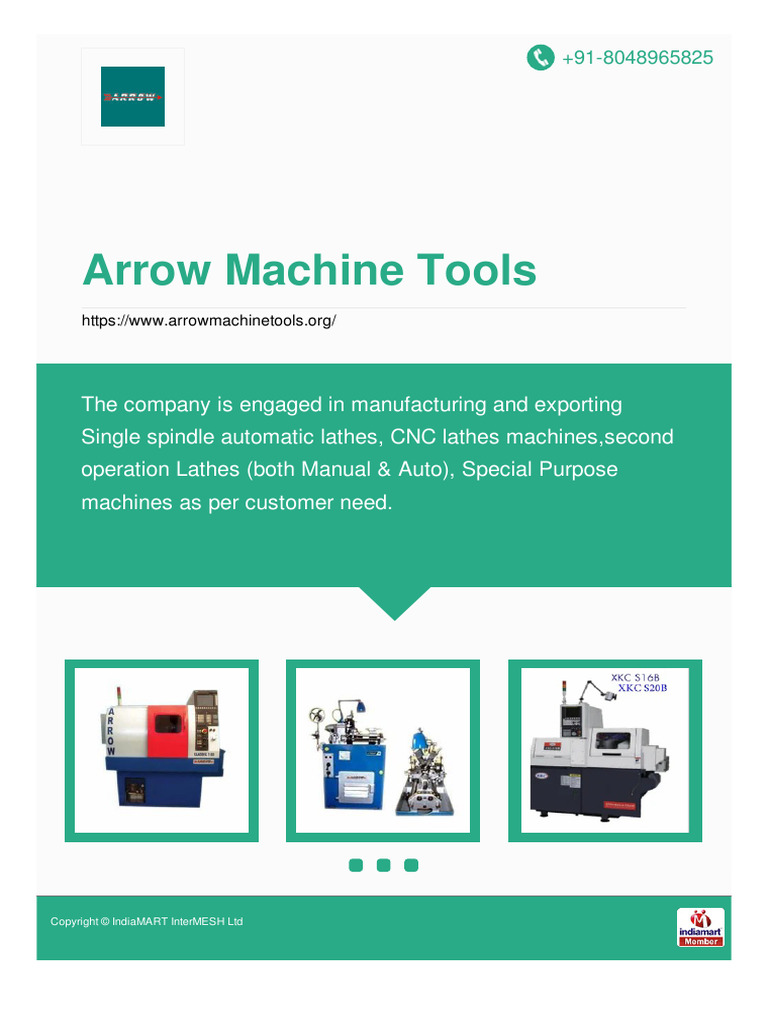Arrow Machine Tools | PDF